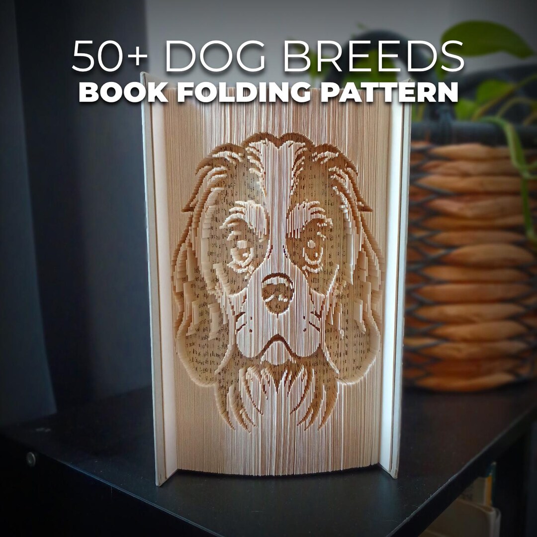 Dog Breed Pack Book Folding Pattern - Cut and Fold - 50+ Dog Breeds - Etsy