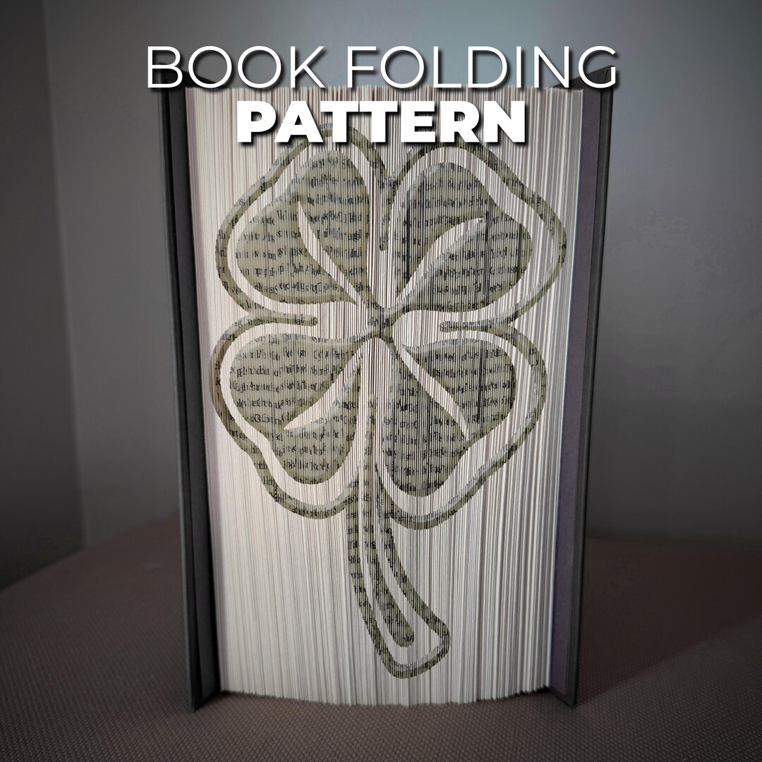 Shamrock Book Folding Pattern - Cut and Fold - St Patrick's Day ...
