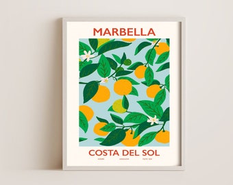 Marbella Poster - Etsy