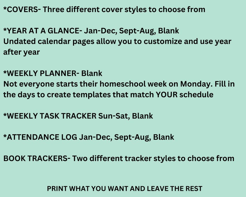 Ultimate Fully Editable Homeschool Planner, Undated, Digital, Printable ...
