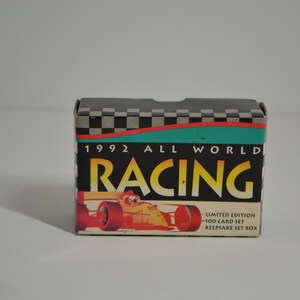 1992 All World Racing Cards - Etsy