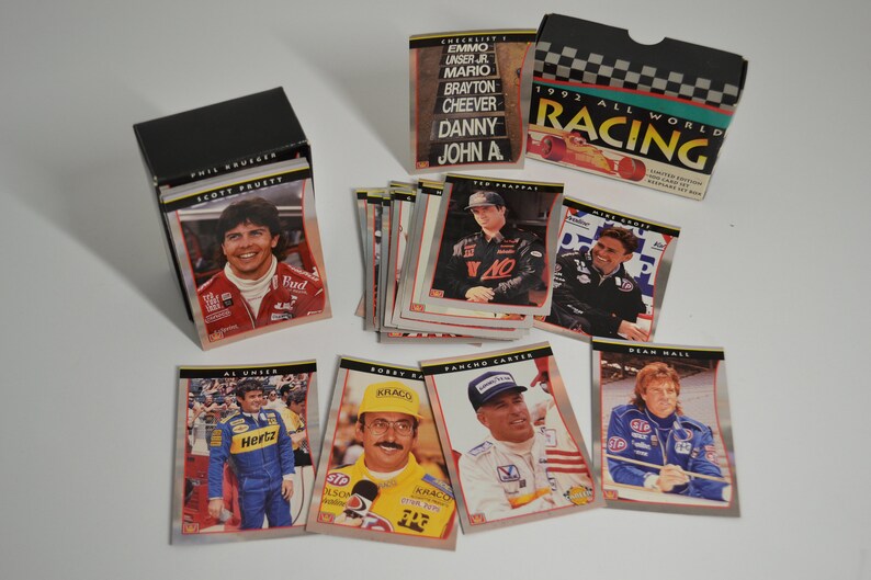 1992 All World Racing Cards - Etsy