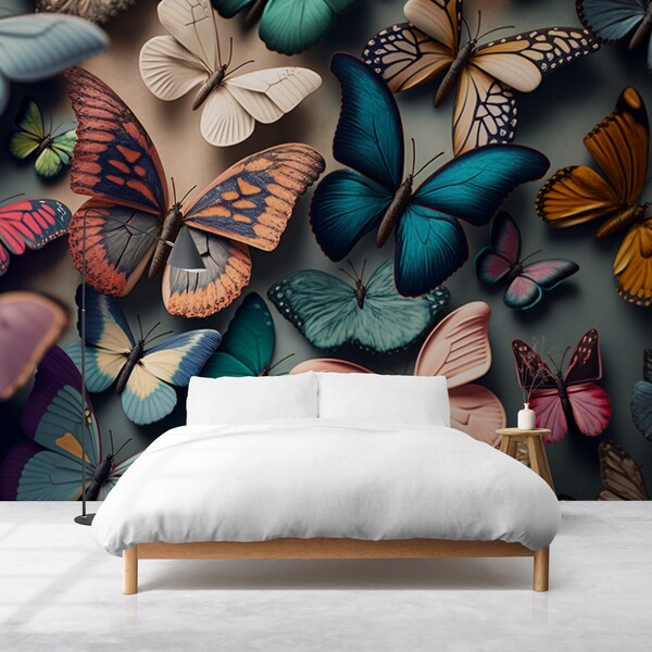 Butterfly Mural - Etsy
