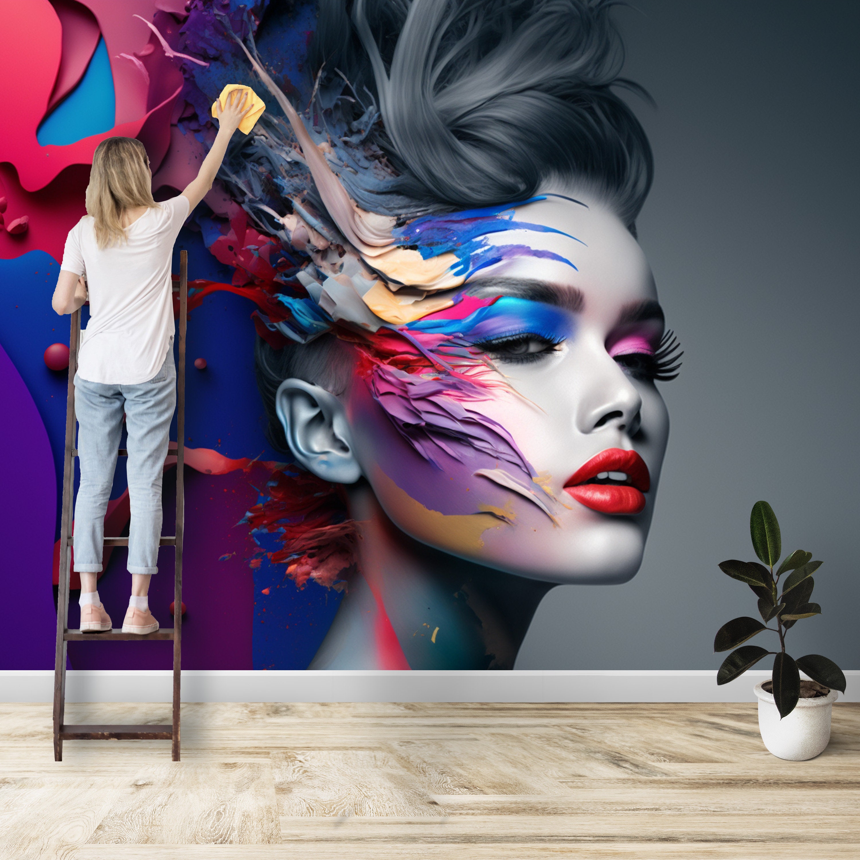 Salon Wallpaper Ideas