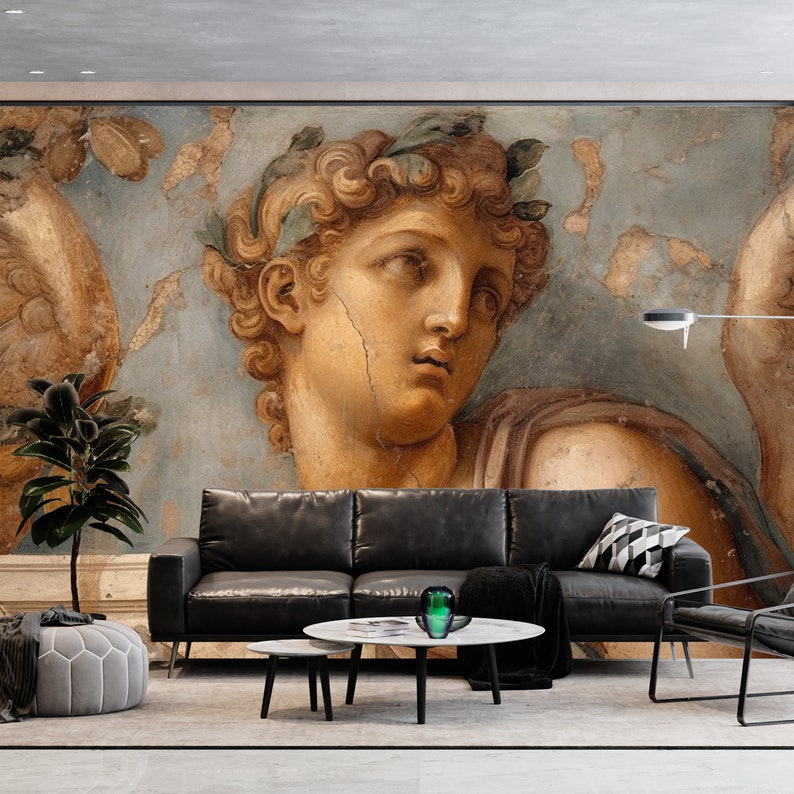 Greek Mythology Eros Wallpaper - Mythological Mural Decor - Removable ...