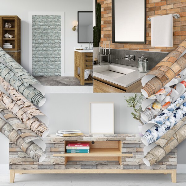 Stone Wall Decal - Etsy