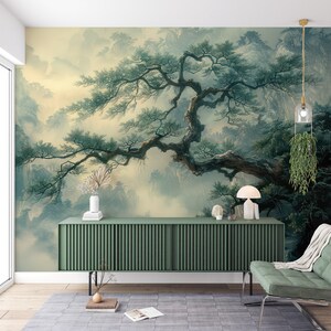Tree Branch Wallpaper, Tropical Wallpaper, Birch Trees in the Forest ...
