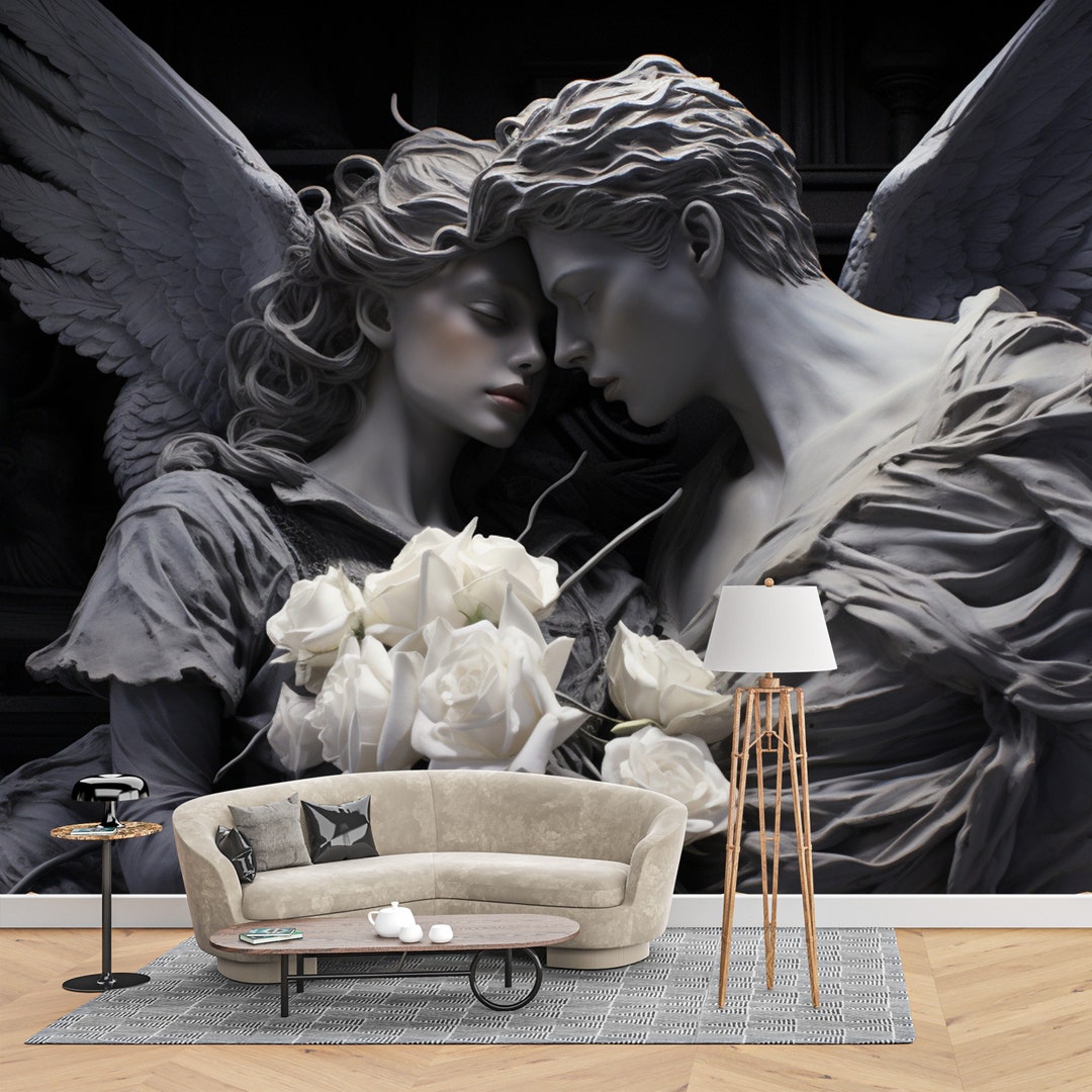 Roman Mythology Wallpaper, Cupid and Psyche Mural Decor for Home ...