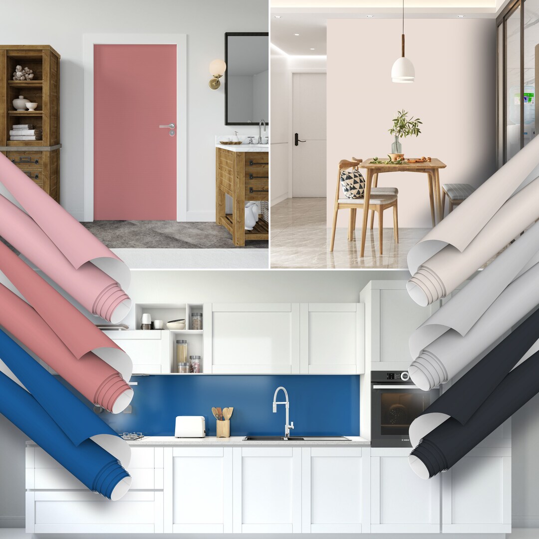 Solid Colored Adhesive Foils | Furniture Sticker | Bedroom, Bathroom ...
