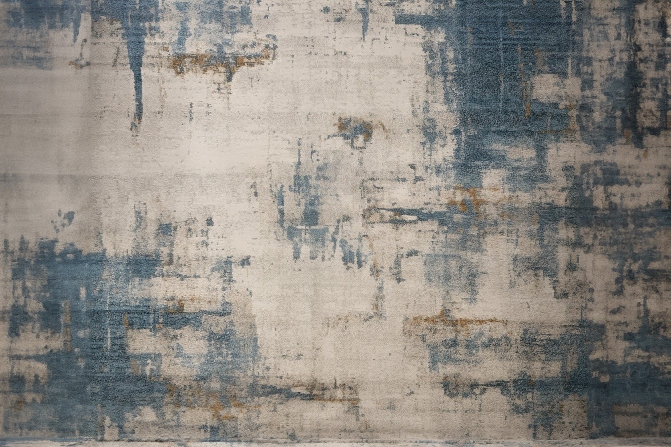 Blue Rustic Wallpaper Concrete Texture Mural Decor Peel and - Etsy