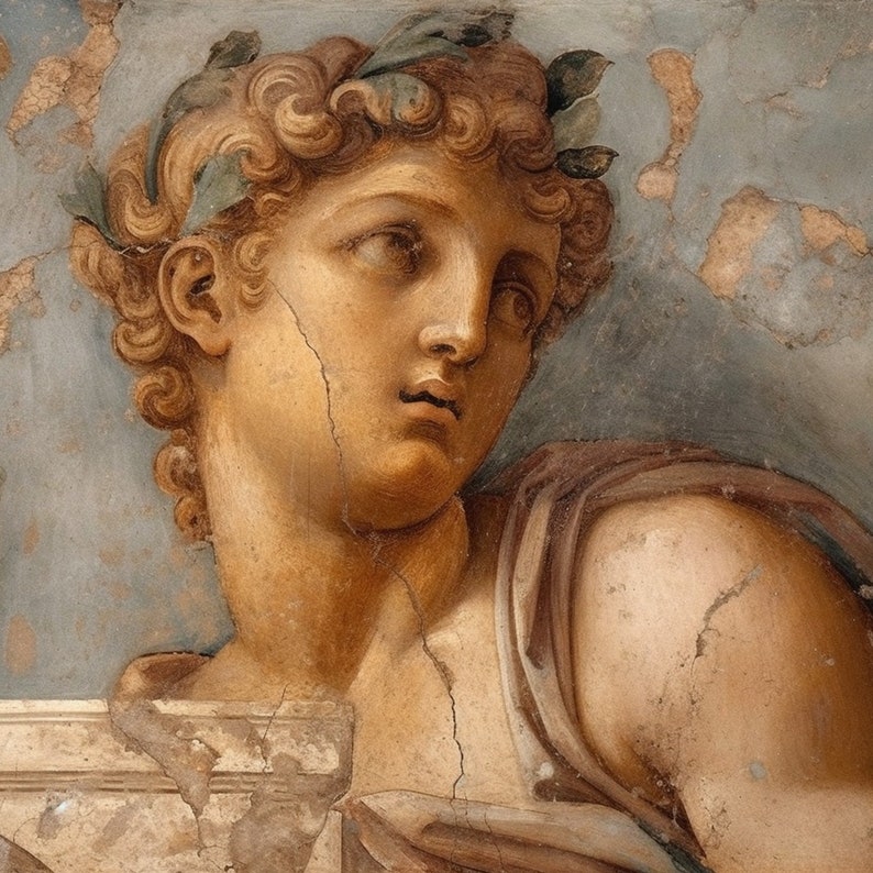 Greek Mythology Eros Wallpaper Mythological Mural Decor - Etsy