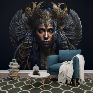 Cleopatra Wallpaper, Queen of Egypt With Her Majestic Crown, Egyptian ...