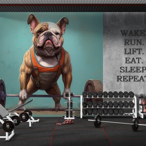 Dogs Wallpaper, Dog Wallpaper Mural, Body Builder Dog Wallpaper for ...