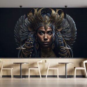 Cleopatra Wallpaper, Queen of Egypt With Her Majestic Crown, Egyptian ...