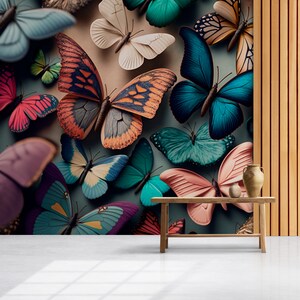 Gorgeous Butterflys Pattern Wallpaper for Living Room, Bedroom and ...