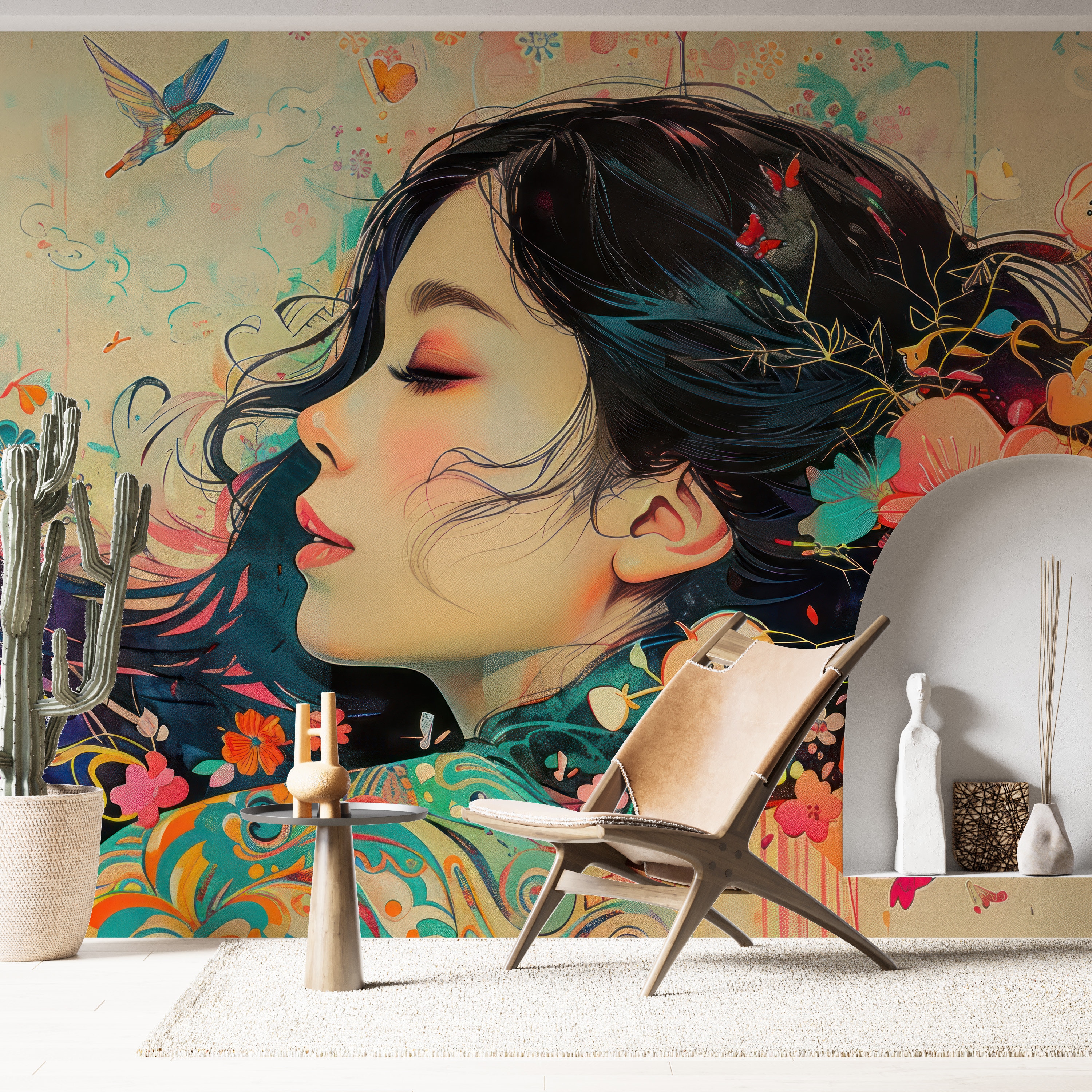 Beauty Salon Wallpaper, Wall Mural for Hairdresser, Beauty Parlour ...