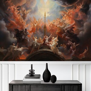 The Birth of the Sun Wallpaper Renaissance Painting Mural Decor Peel ...