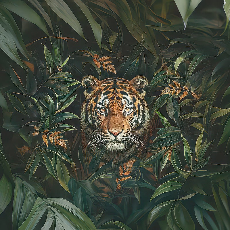 Tiger Wallpaper - Etsy