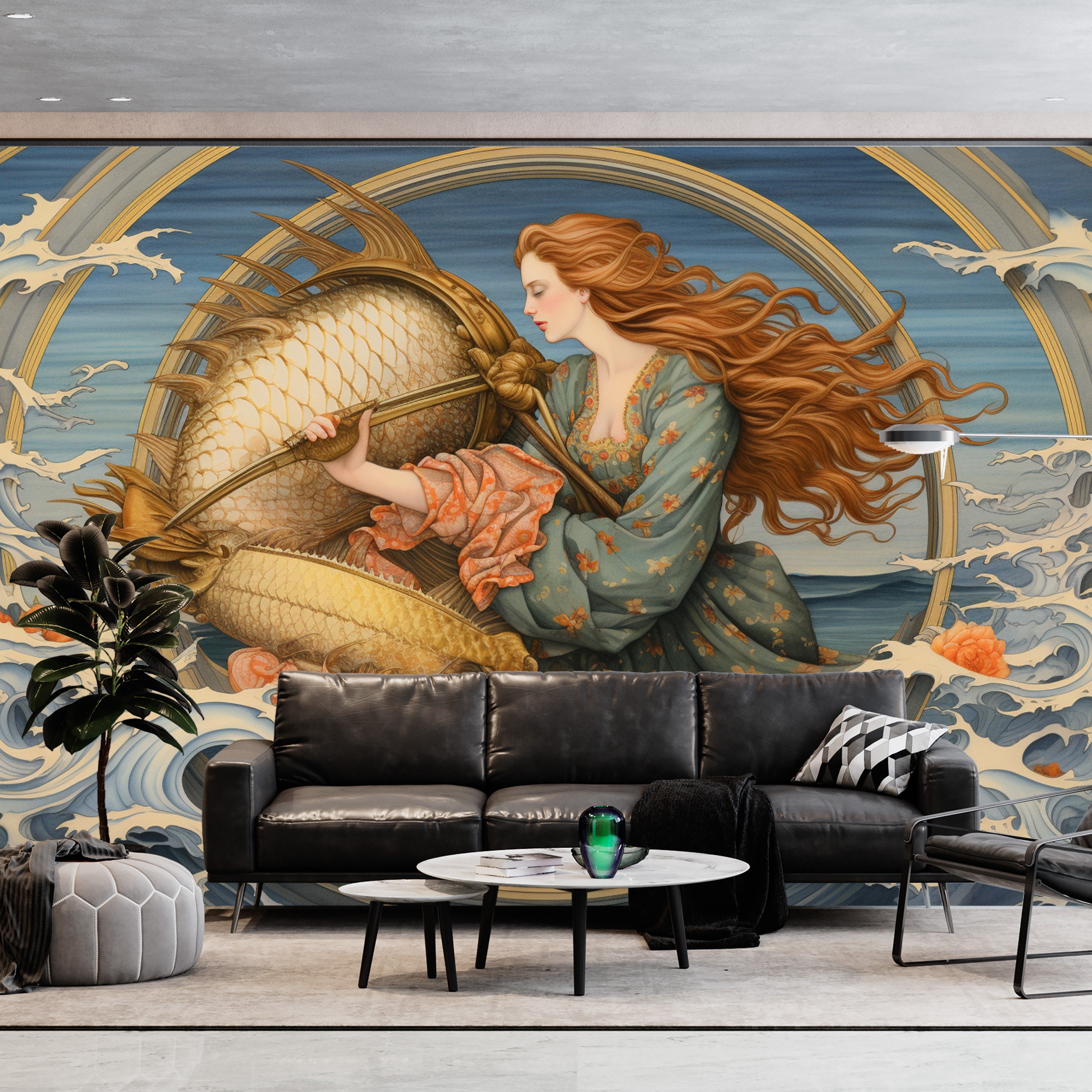 Roman Mythology Venus Wallpaper Mythological Art Mural Decor - Etsy UK