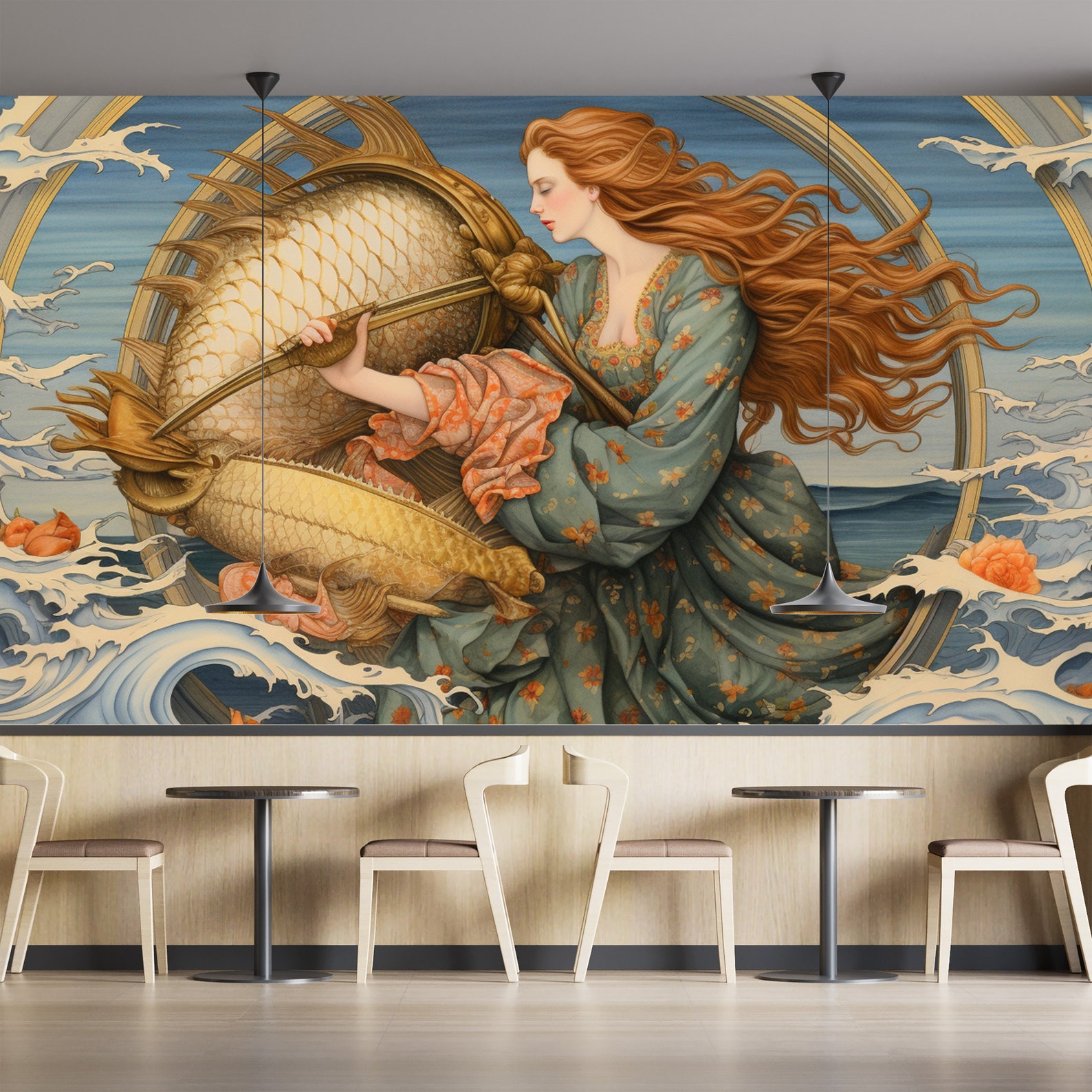 Roman Mythology Venus Wallpaper, Mythological Art Mural Decor for Home ...