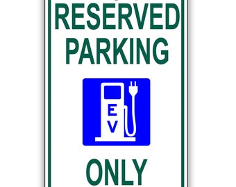 Ev Parking Sign - Etsy