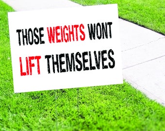 Those Weights Sign - Etsy