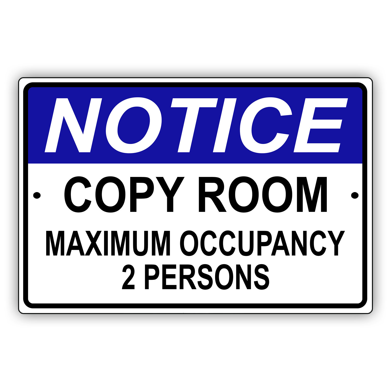 Maximum Occupancy Signs California