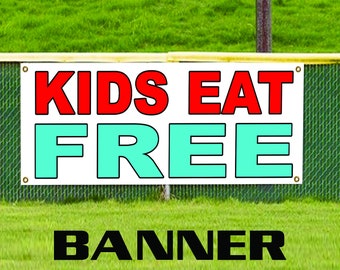 Kids Eat Free Sign - Etsy