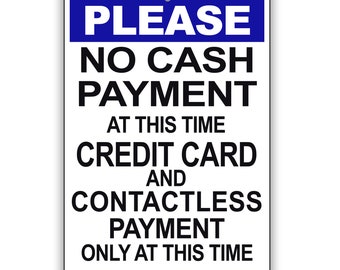 Cash Only No Card - Etsy