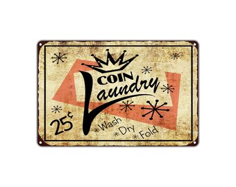 Coin Laundry Sign - Etsy