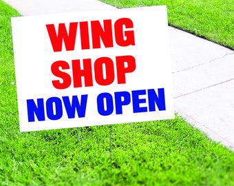 Wing Shop Yard Sign - Etsy
