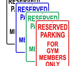 Gym Parking Only - Etsy