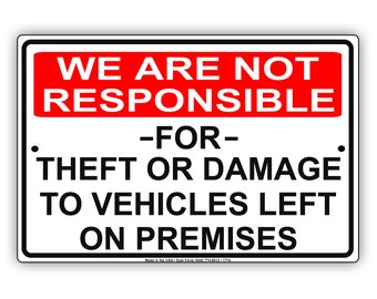 Theft Warning Sign - Etsy