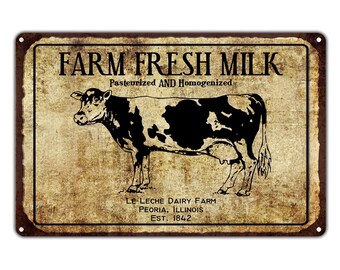 Farm Fresh Milk Sign - Etsy