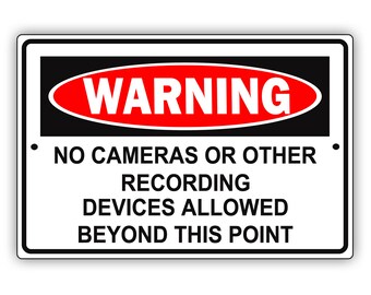 Recording Metal Sign - Etsy
