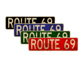 Route 69 Street Sign - Etsy