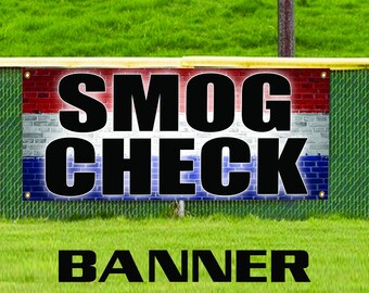 Smog Check Banner - Etsy