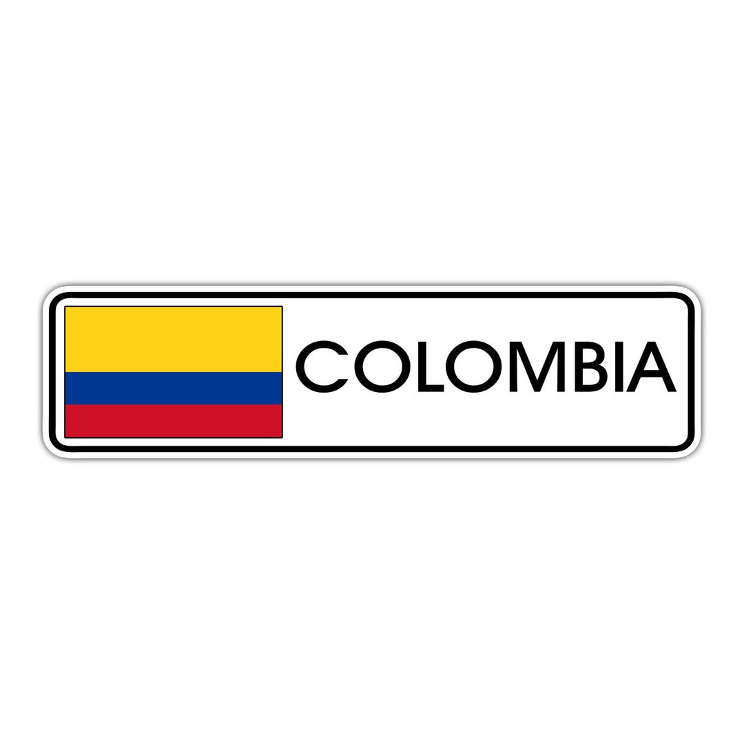 Colombia Country Flag Street Sign Decor for Garage Home - Etsy