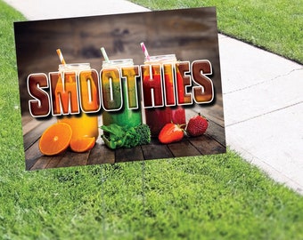 Smoothie Yard Sign - Etsy