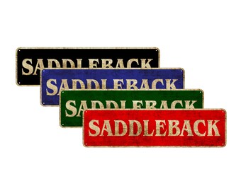 Saddleback Sign - Etsy