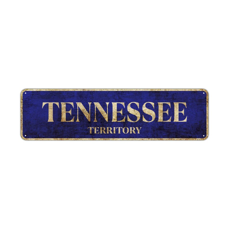 Art & Collectibles Georgia Territory Vintage Aluminum Sign Retro Rustic ...