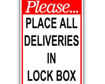Please Place Deliveries Sign - Etsy