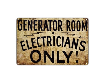 Generator Room Sign - Etsy