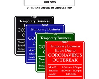 Business Hours Sign - Etsy