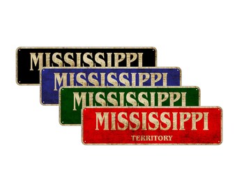 Mississippi Wall Metal Sign | Etsy