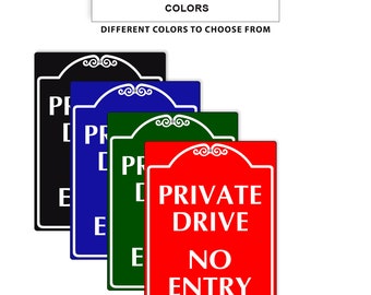 Drive Entry Sign - Etsy