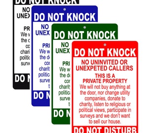 No Uninvited Sign - Etsy