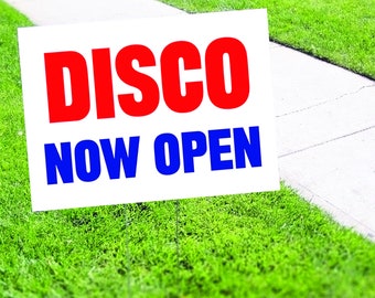 Disco Yard Sign - Etsy