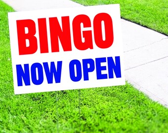 Bingo Yard Sign - Etsy