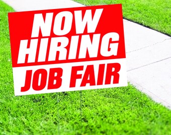 Job Fair Yard Sign - Etsy